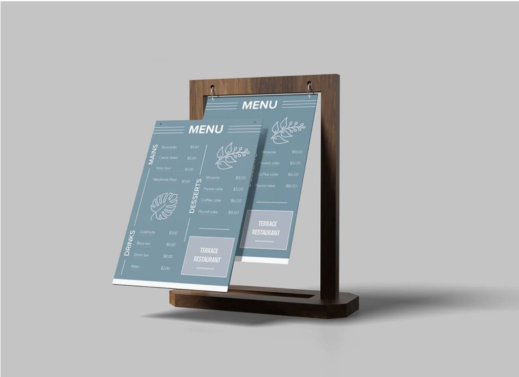 Flat Takeout Menus – Custom Restaurant Menu Printing in Dubai