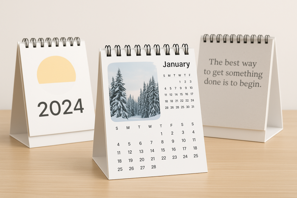 Stand-Up Flip Calendar Printing in Dubai | Custom Desk Calendars UAE ...
